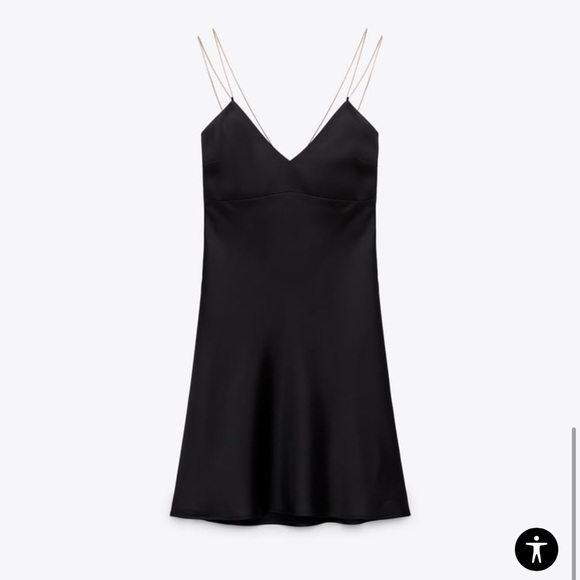 Zara | Dresses | Zara Satin Effect Mini Dress | Poshmark